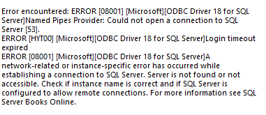 SQL Server Connection Failure Alteryx Community